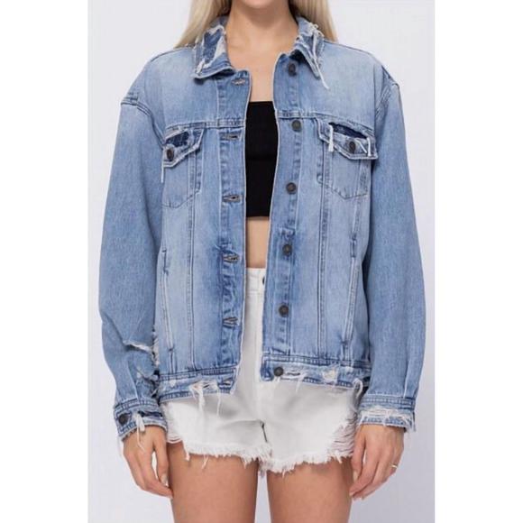 Hidden | Jackets & Coats | New Hidden Womens Distressed Bandana ...